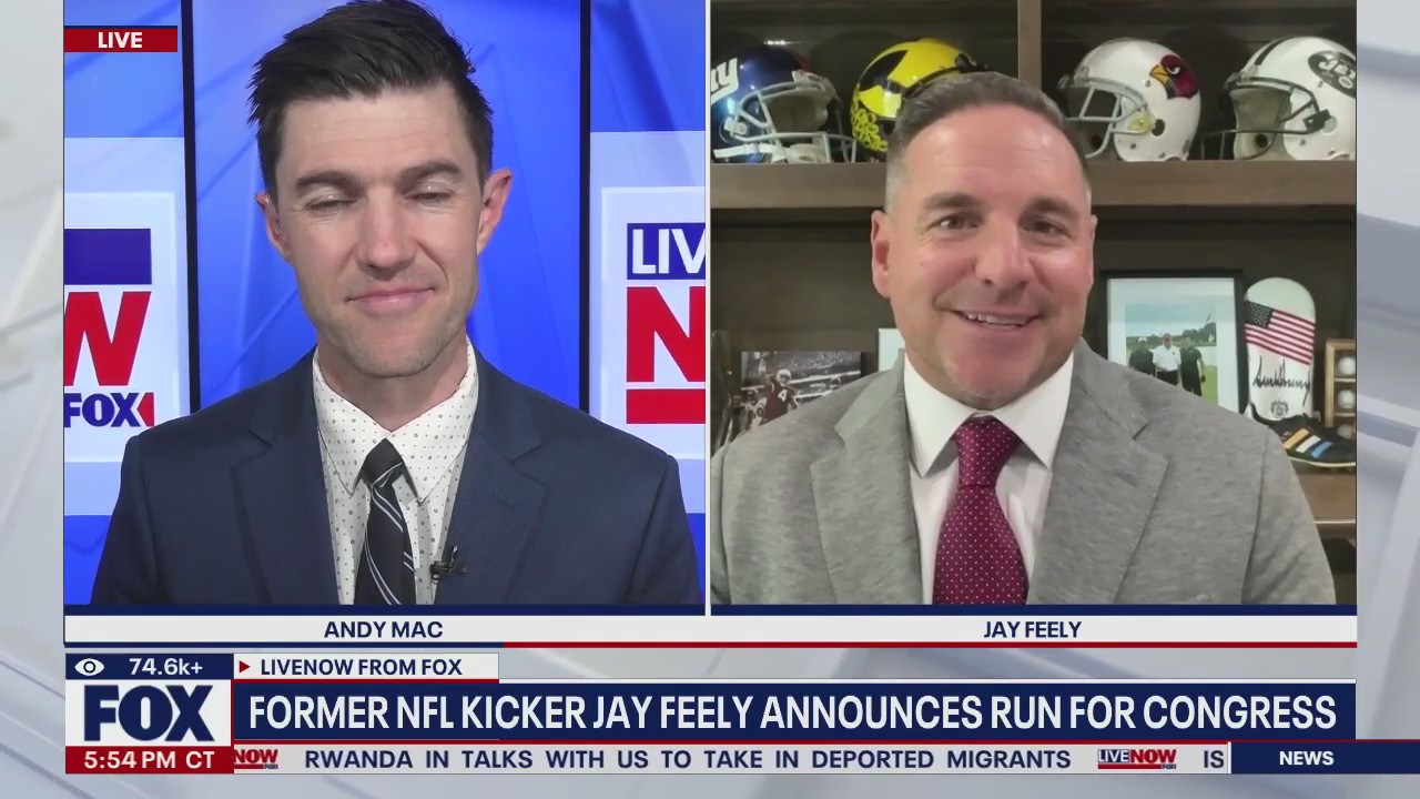 Former NFL kicker Feely announces run for Congress | LiveNOW from FOX