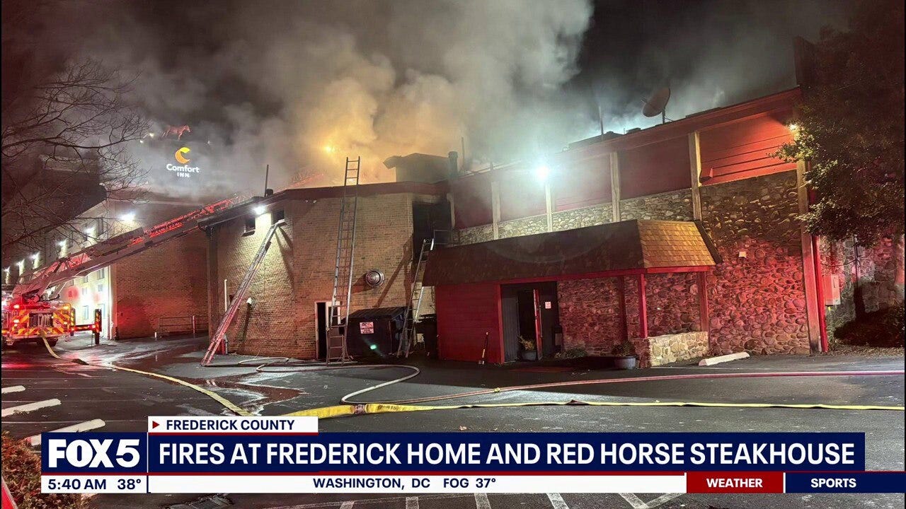 Restaurant, home damaged in separate Frederick County fires | FOX 5 DC