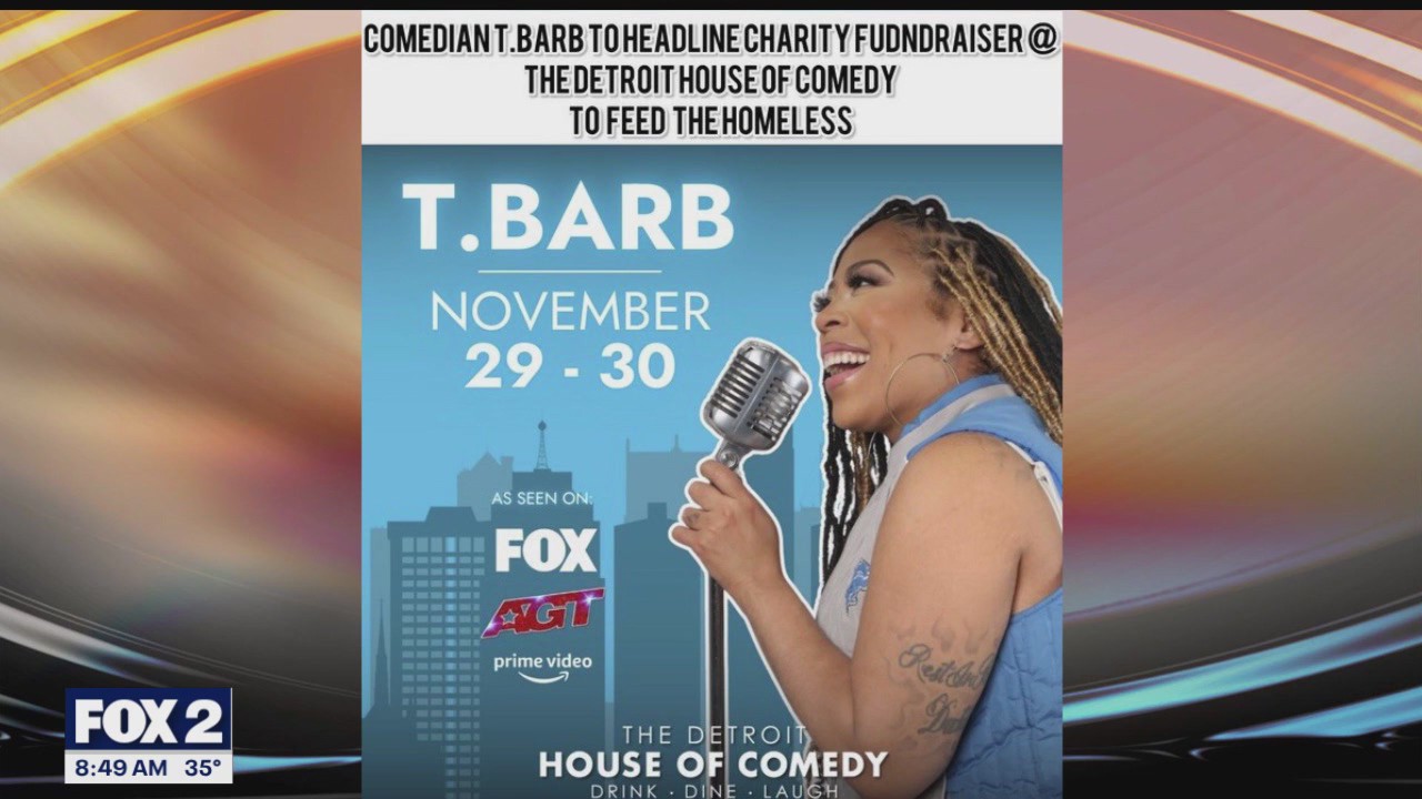 Detroit comedian T. Barb takes the stage at the Detroit Comedy Club ...