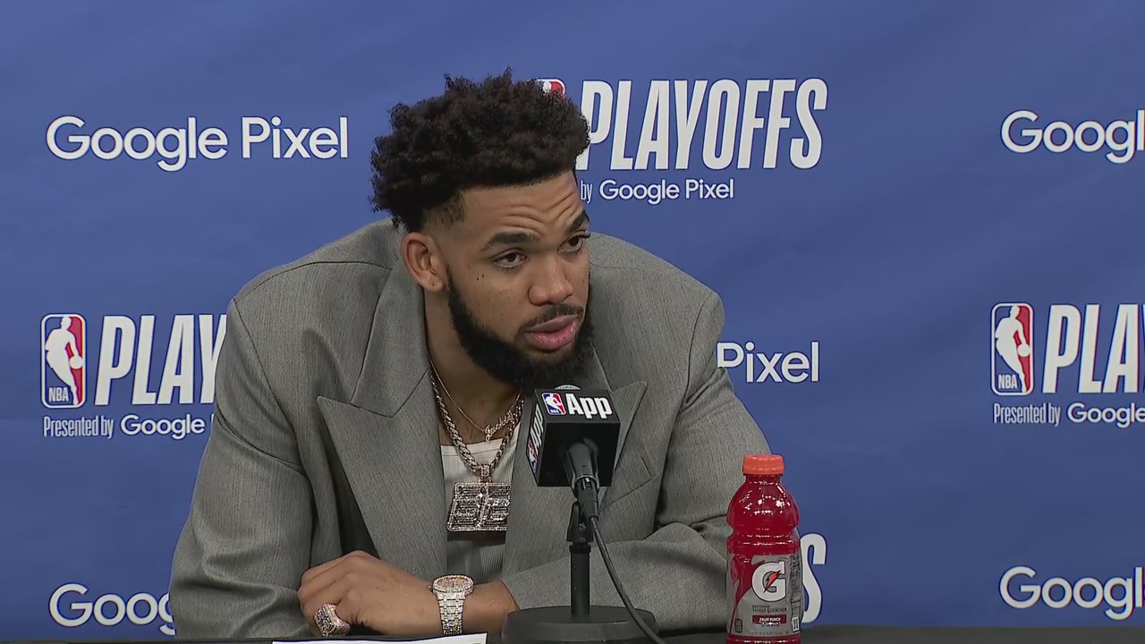 Timberwolves lose to Nuggets: KAT reacts [RAW] | FOX 9 Minneapolis-St. Paul