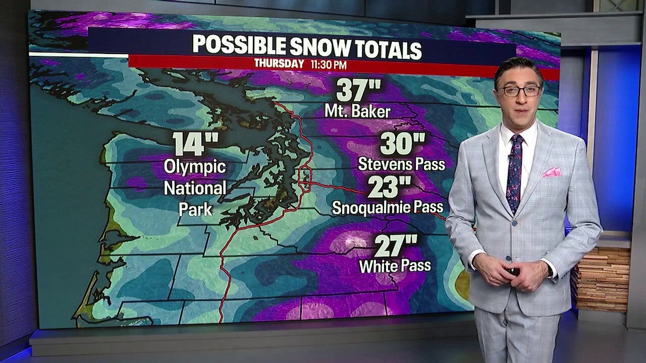 Winter storm warning for heavy snow in WA Cascades | FOX 13 Seattle
