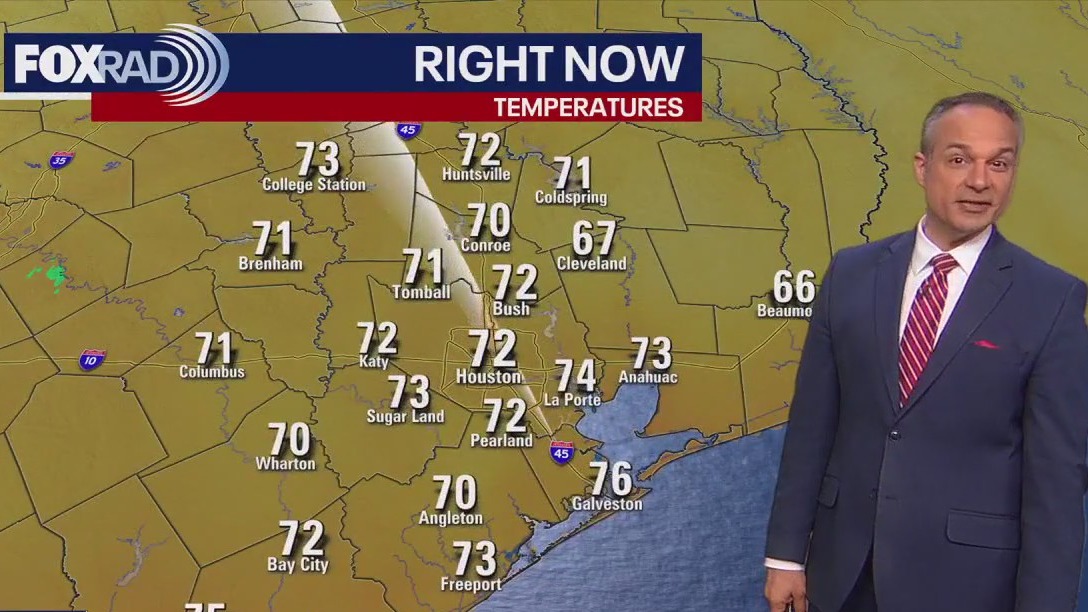 Houston weather: Muggy start to Tuesday in the 70s | FOX 26 Houston