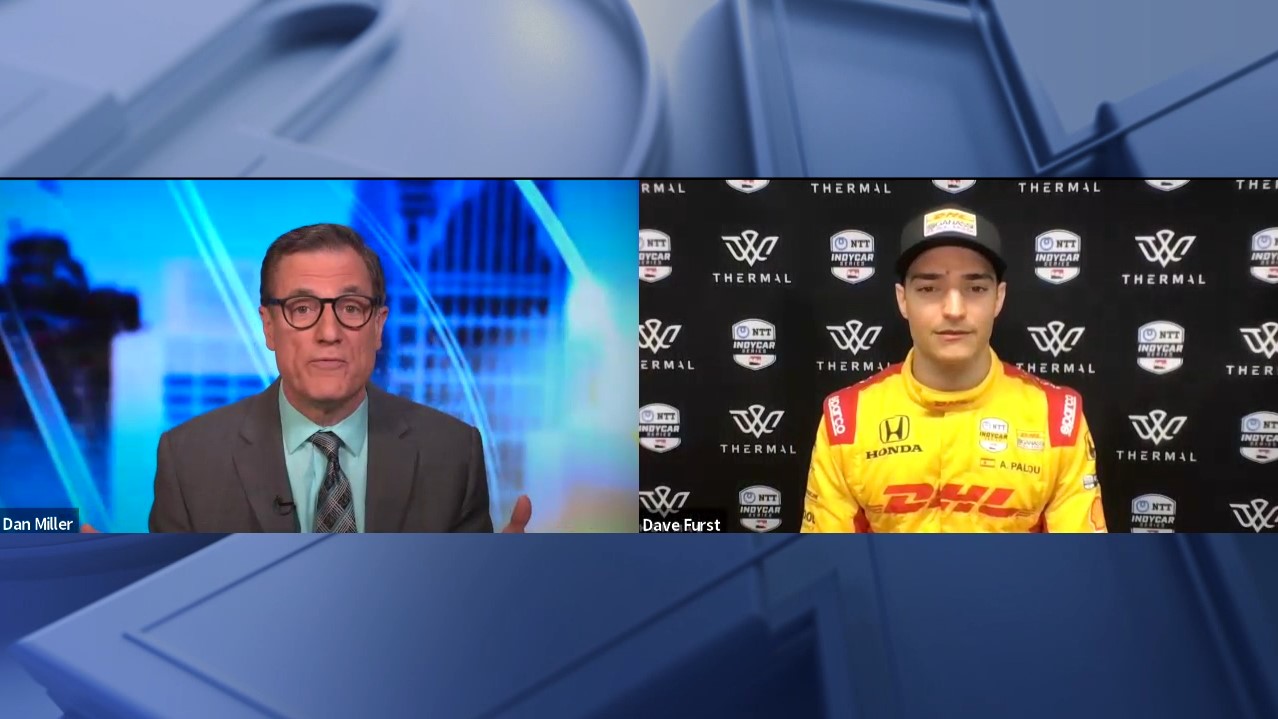 WATCH - Dan Miller talks with Indy Car driver Alex Palou following his ...