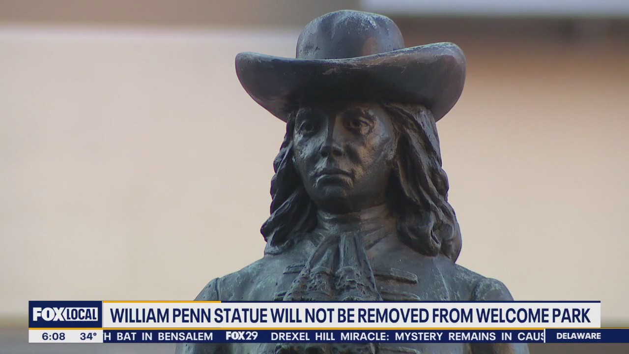 William Penn statue will not be removed from Welcome Park | FOX 29 ...