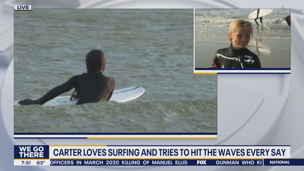 9-year-old Carter Doorley attempts to surf 400 days in a row | FOX 29 ...