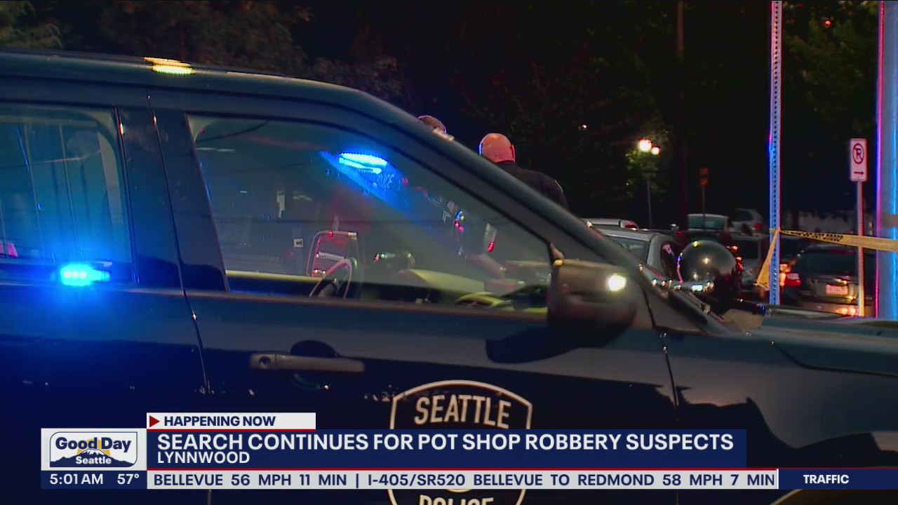 Search continues for pot shop robbery suspects | FOX 13 Seattle