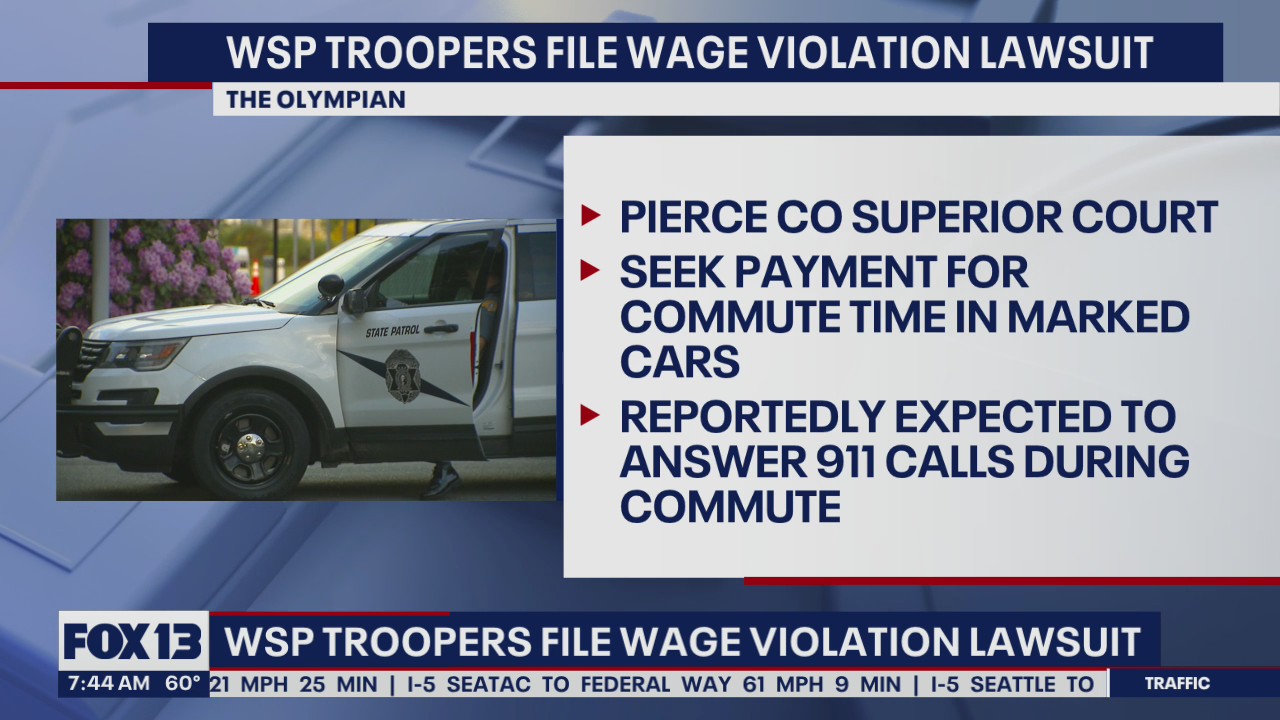 WSP Troopers file wage violation lawsuit | FOX 13 Seattle