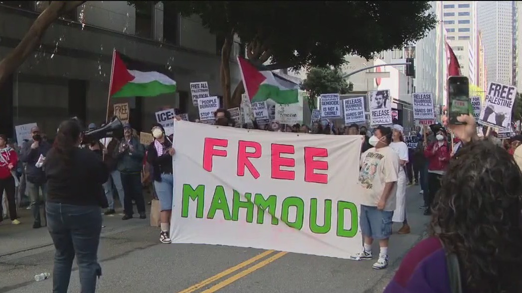 San Francisco protesters rally against deportation of Mahmoud Khalil ...