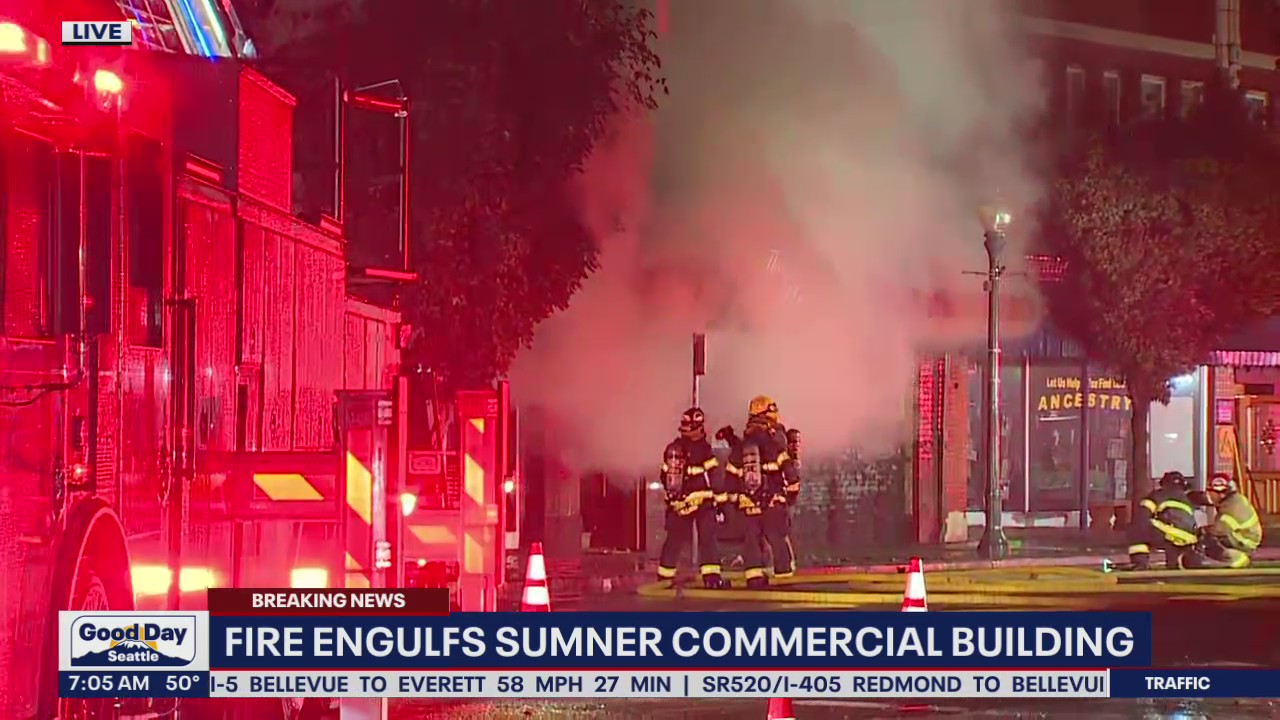 3-alarm fire burns multiple businesses in downtown Sumner (7:00 a.m ...