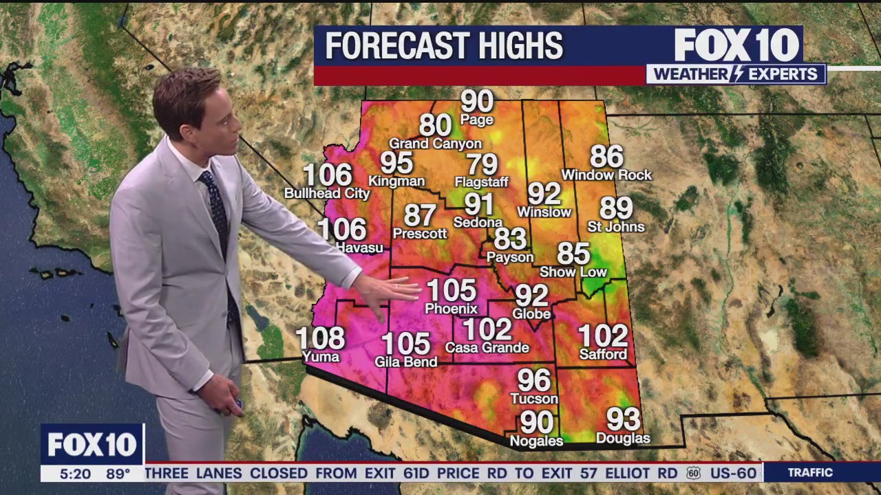 Morning Weather Forecast - 8/12/24 | FOX 10 Phoenix
