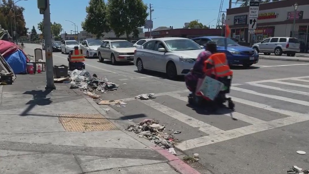 Blight on Oakland street forcing disabled seniors off the sidewalks ...