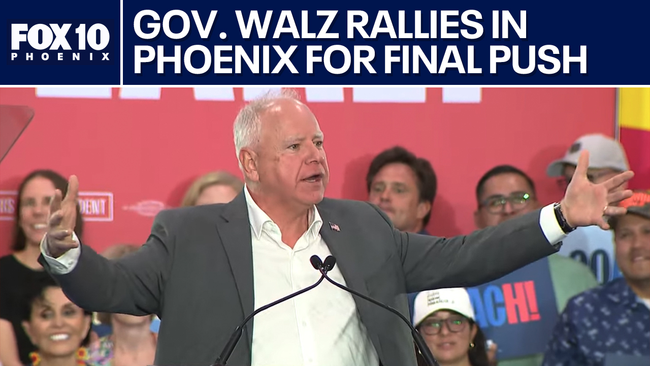VP candidate Tim Walz says 'we took freedom back' | FOX 10 Phoenix
