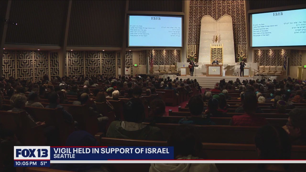 Vigil held in support of Israel | FOX 13 Seattle