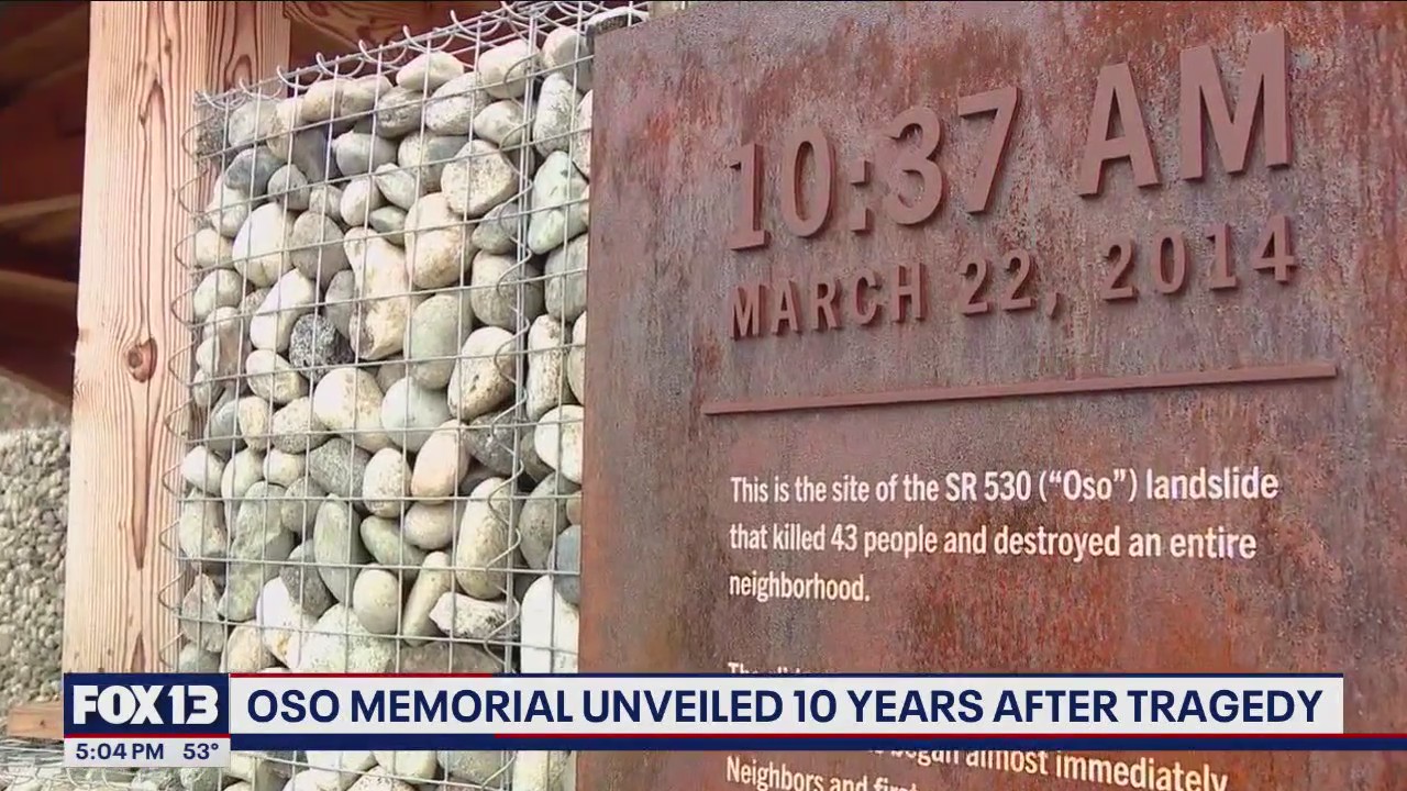 Oso Memorial unveiled 10 years after tragedy | FOX 13 Seattle