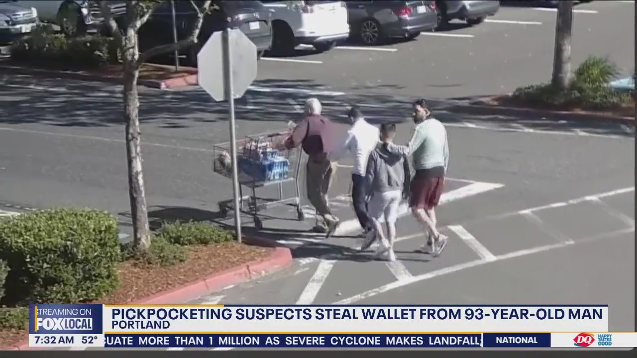 Pickpocketing suspects steal wallet from 93-year-old man | FOX 13 Seattle