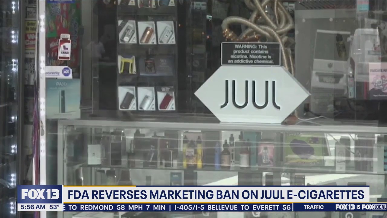 FDA reverses marketing ban on Juul vapes | FOX 13 Seattle