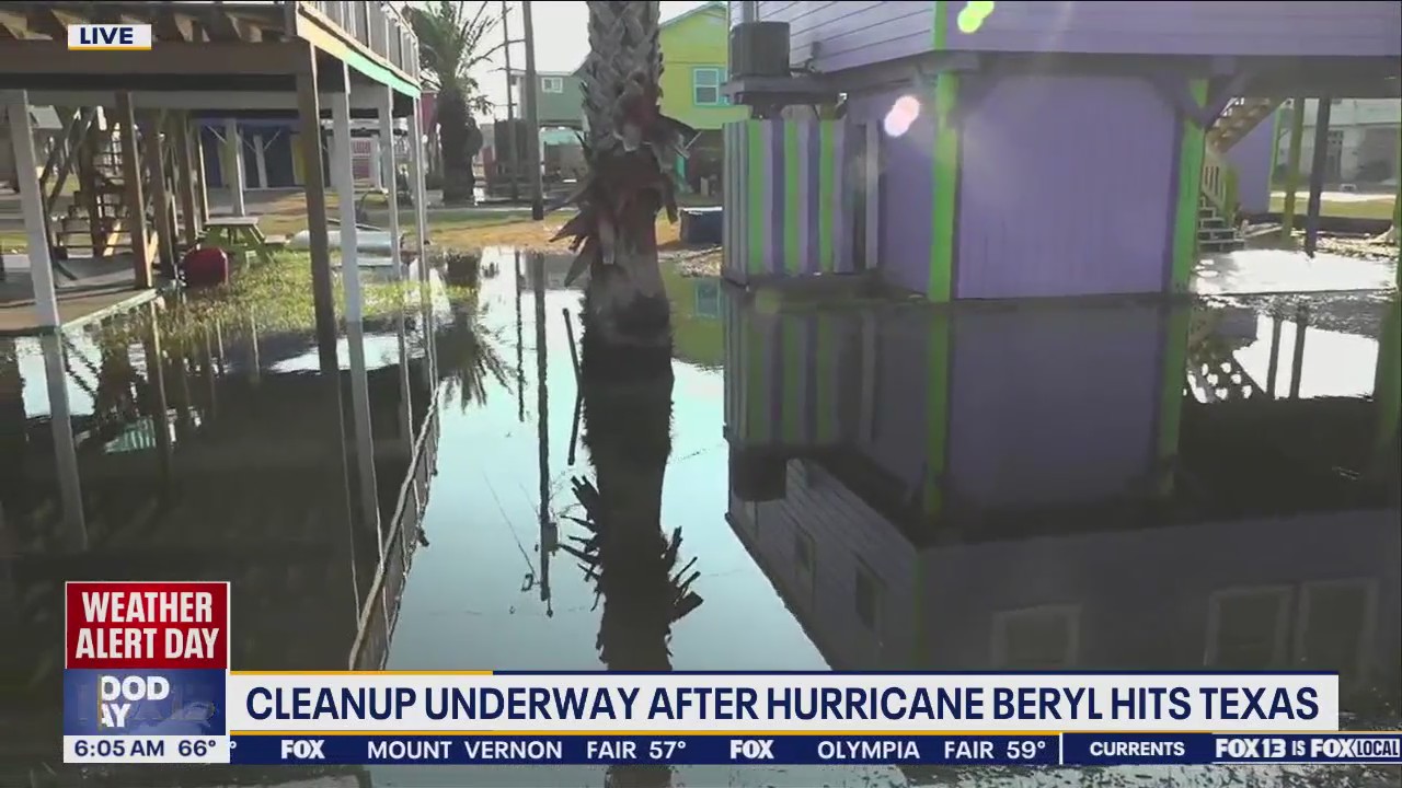 Cleanup underway after Hurricane Beryl hits Texas | FOX 13 Seattle