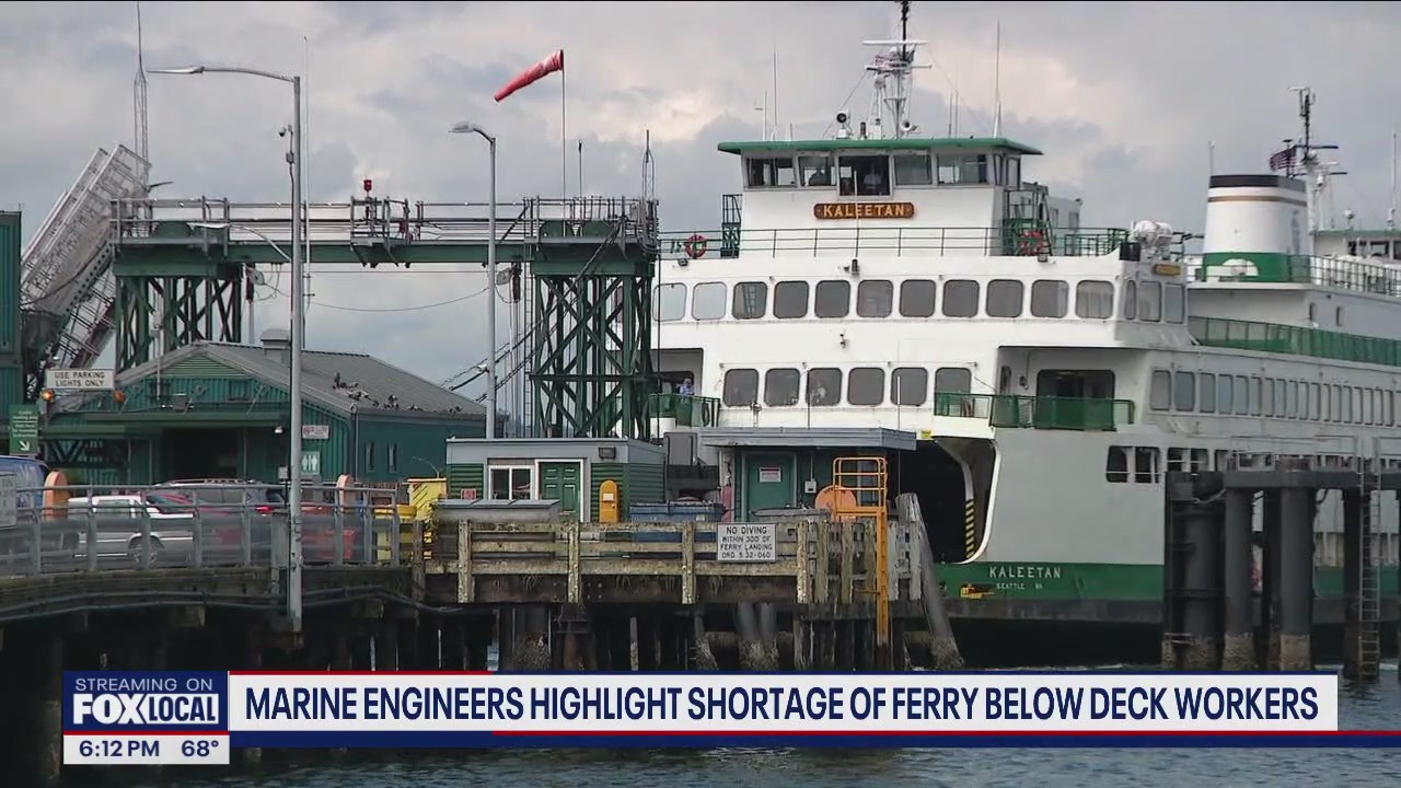 Marine engineers highlight shortage of below-deck ferry workers | FOX ...