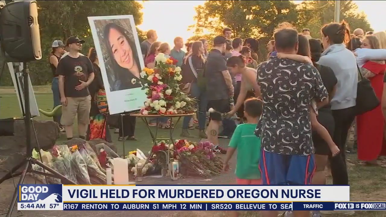 Vigil held for murdered Oregon nurse | FOX 13 Seattle