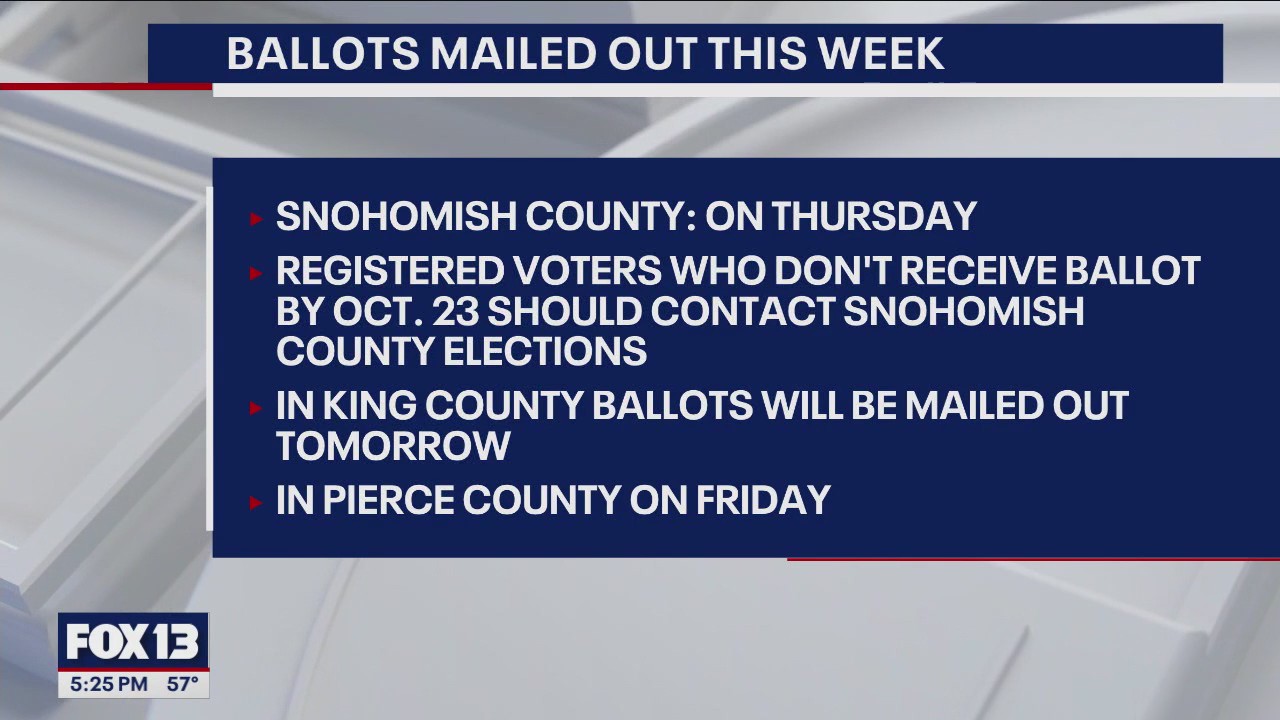 When are ballots mailed in Washington state? | FOX 13 Seattle