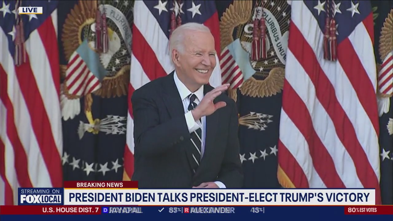 President Joe Biden addresses the US after Donald Trump's win | FOX 13 ...