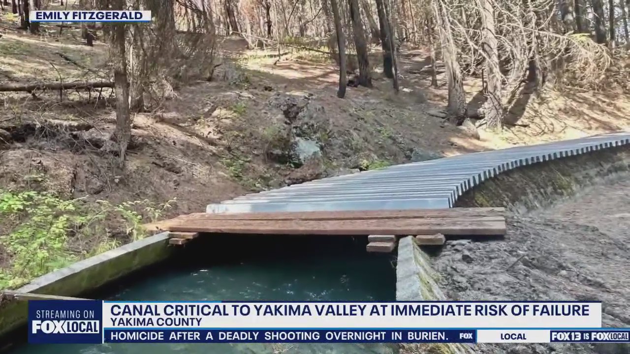 Canal critical to Yakima Valley at risk of failure | FOX 13 Seattle