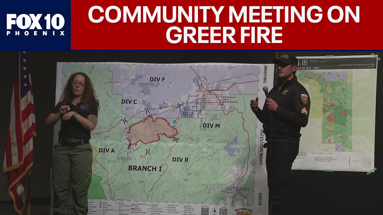 Community leaders provide May 15 update on Greer Fire | FOX 10 Phoenix