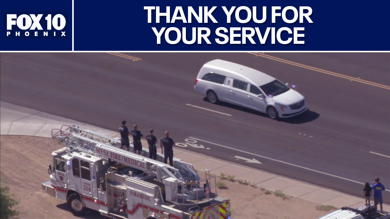 Apache Junction Ofc. Gabriel Facio procession | FOX 10 Phoenix