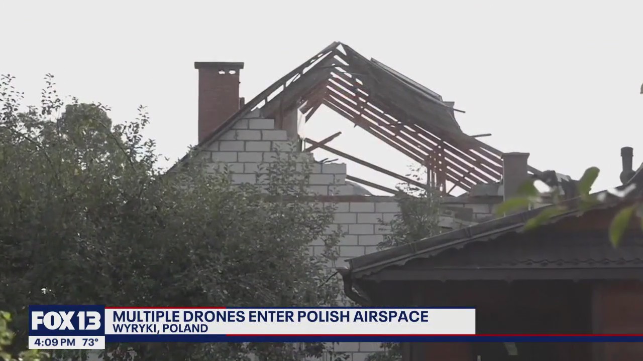 Multiple drones enter Polish airspace | FOX 13 Seattle