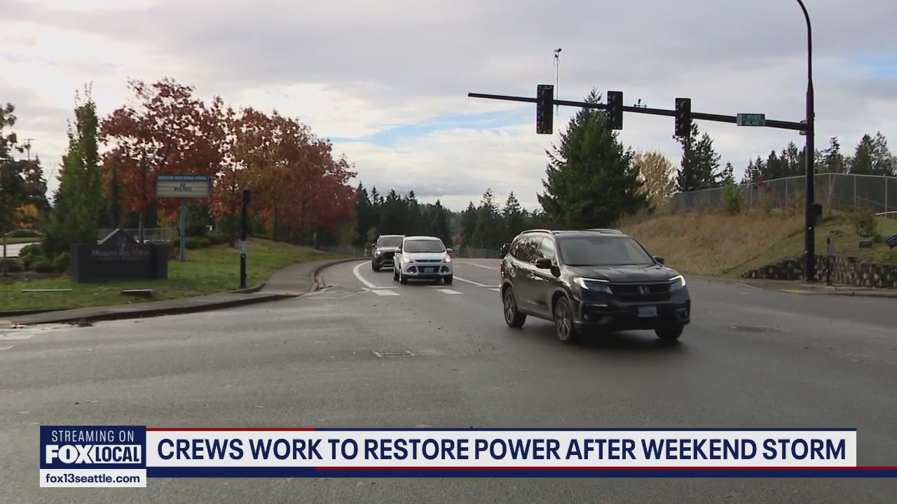 Puget Sound Energy working to restore power after weekend storm | FOX ...