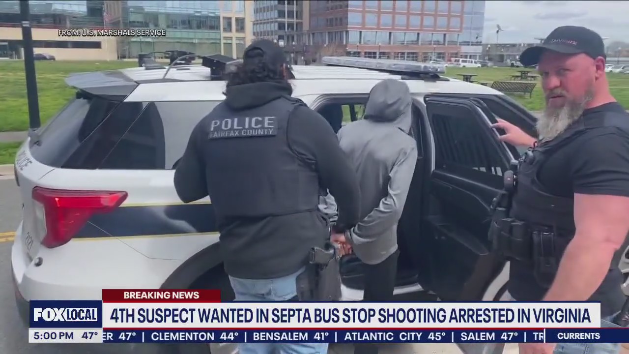 Video shows arrest of 4th suspect in Septa bus stop shooting captured ...