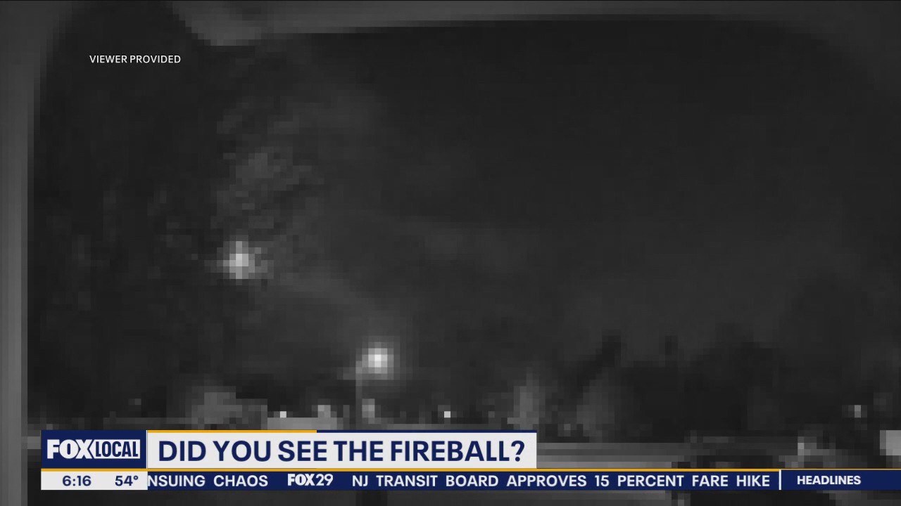 Fireball reported in New Jersey, Delaware and Pennsylvania | FOX 29 ...