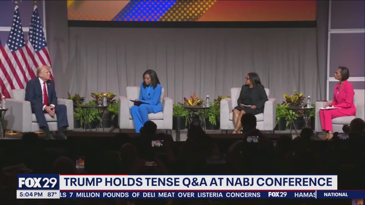 Intense Q&A with Donald Trump at NABJ conference | FOX 29 Philadelphia