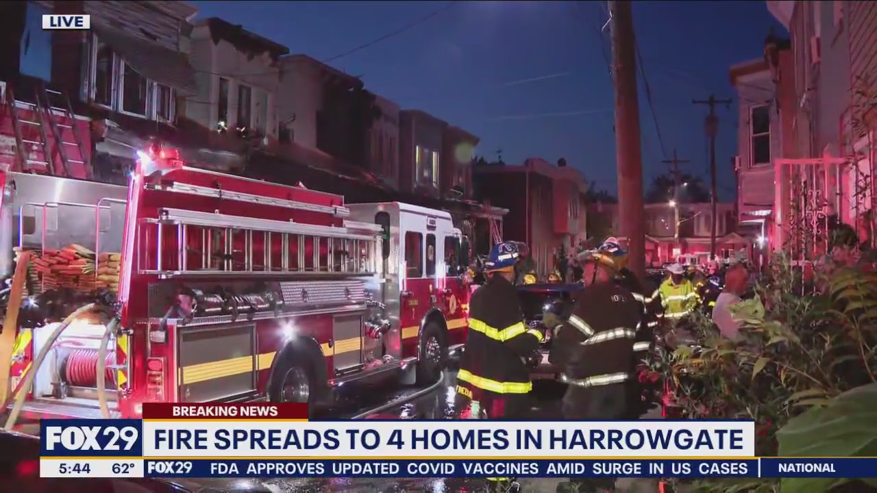 Fire spreads to 4 homes in Philadelphia?s Harrowgate neighborhood | FOX ...