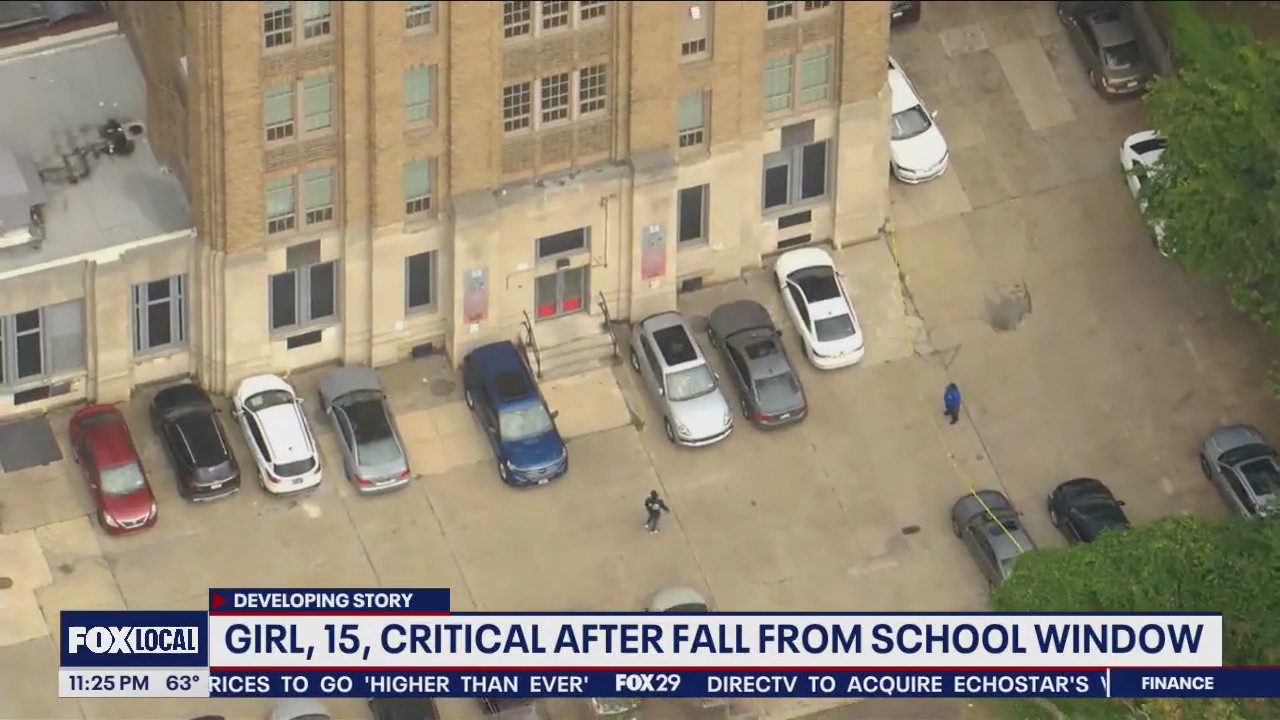 Teen girl critical after fall from school window | FOX 29 Philadelphia