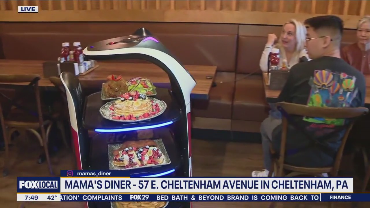 Local diner uses robot waiter to bring food to tables | FOX 29 Philadelphia