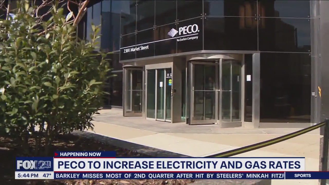 PECO to increase electricity and gas rates | FOX 29 Philadelphia