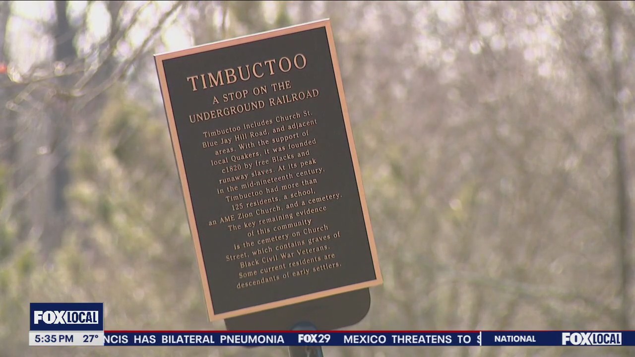 Inside the historical significance of Timbuctoo, New Jersey | FOX 29 ...