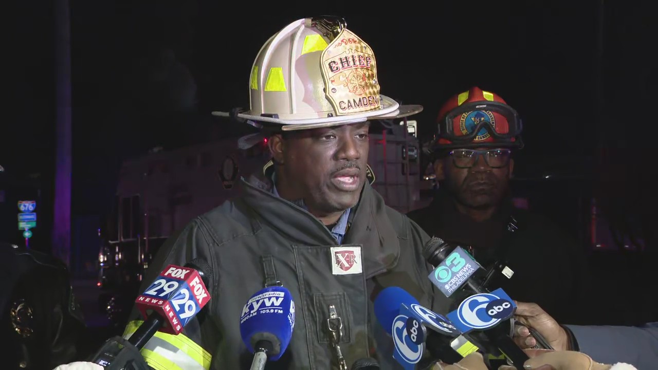 Camden fire chief updates massive junkyard fire | FOX 29 Philadelphia