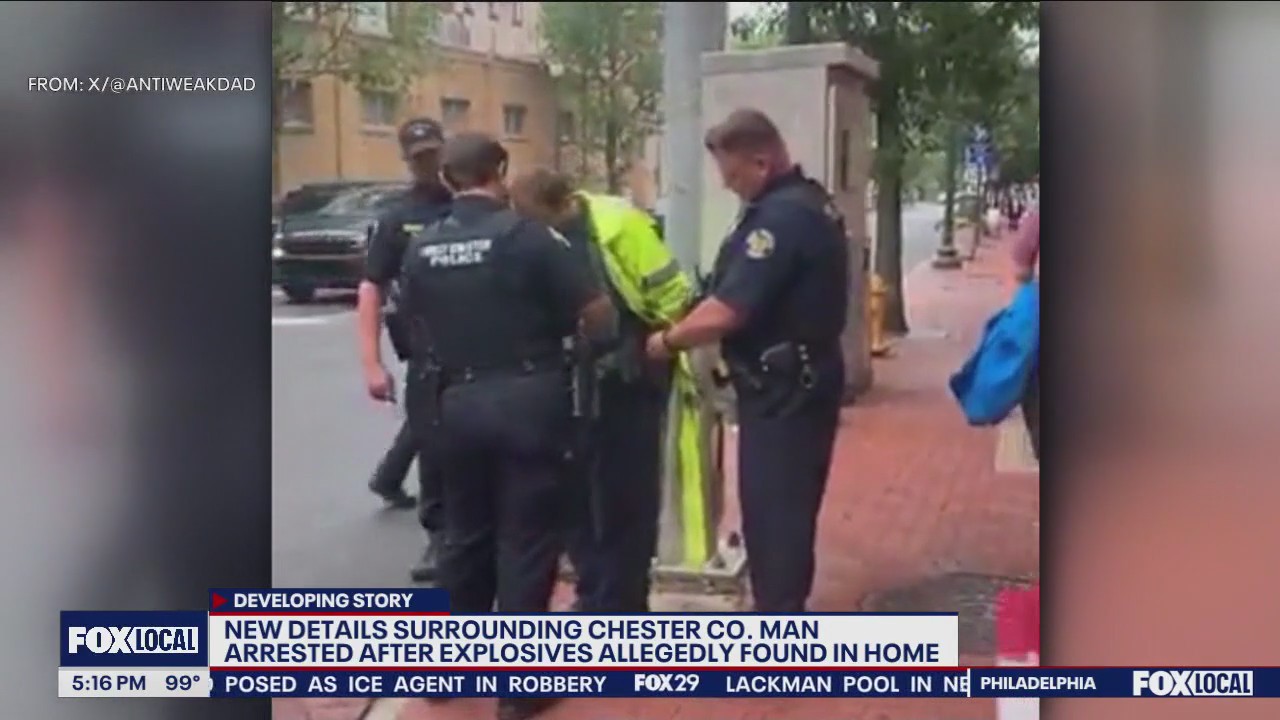 New details after explosives found in home of Chester County man | FOX ...