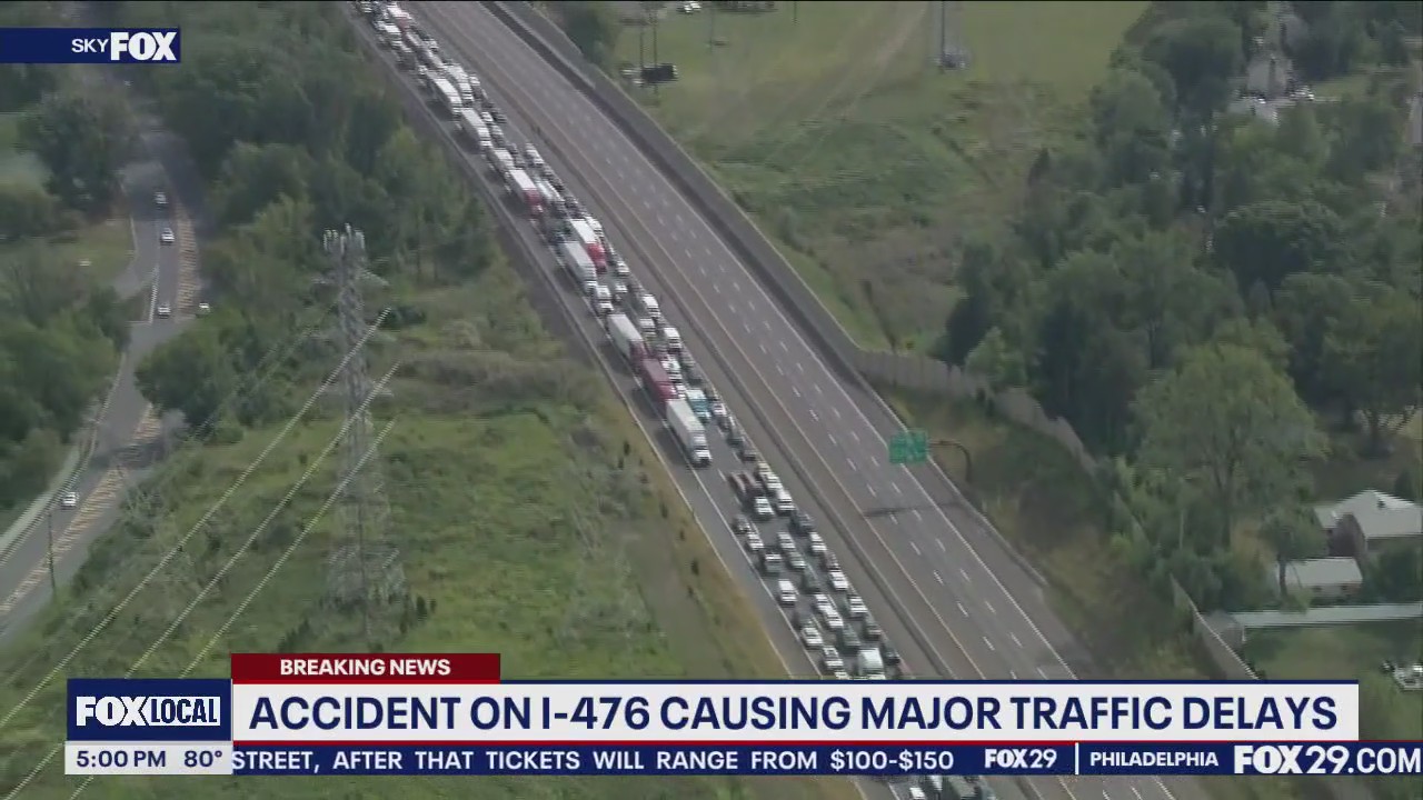 Accident on I-476 causing major traffic delays | FOX 29 Philadelphia