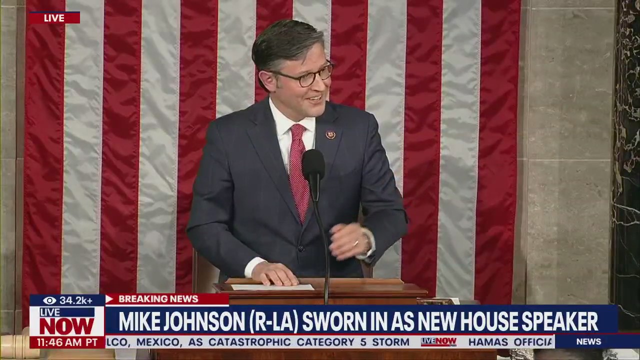 Mike Johnson elected House speaker | LiveNOW from FOX