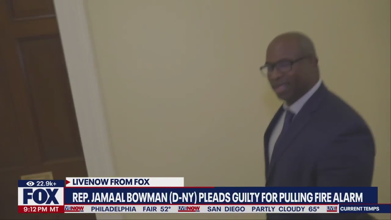 Rep. Bowman pleads guilty for pulling fire alarm | LiveNOW from FOX