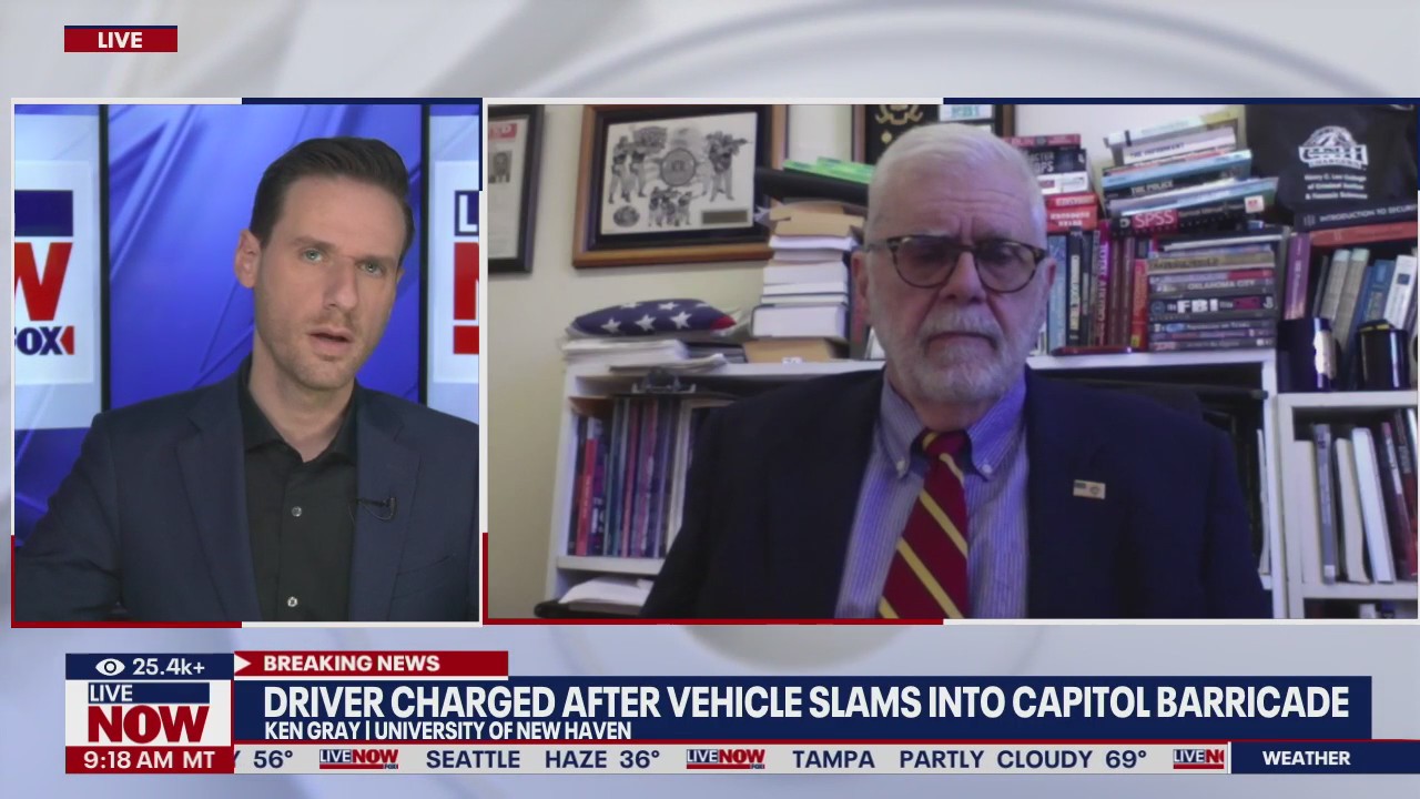 Capitol barricade crash: Driver charged | LiveNOW from FOX