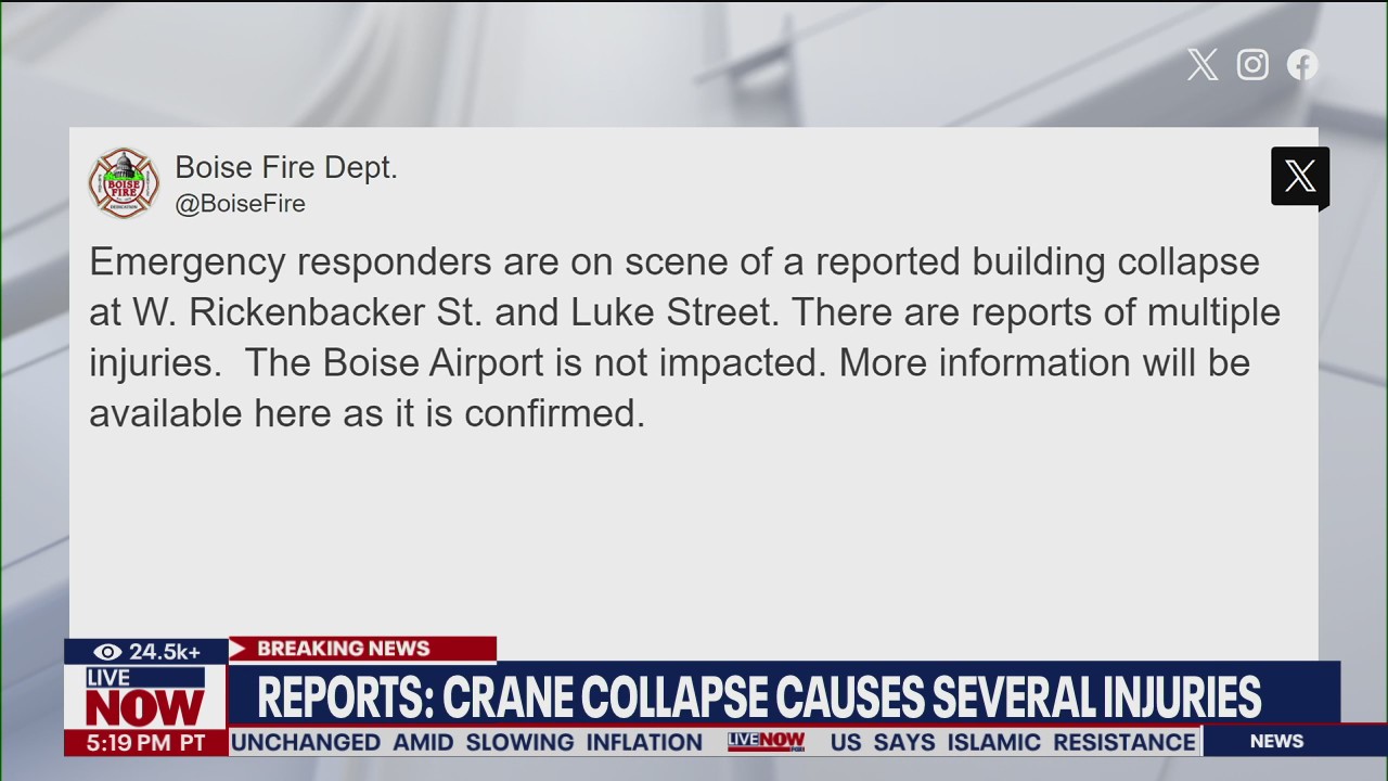 Building collapse near Boise airport | LiveNOW from FOX