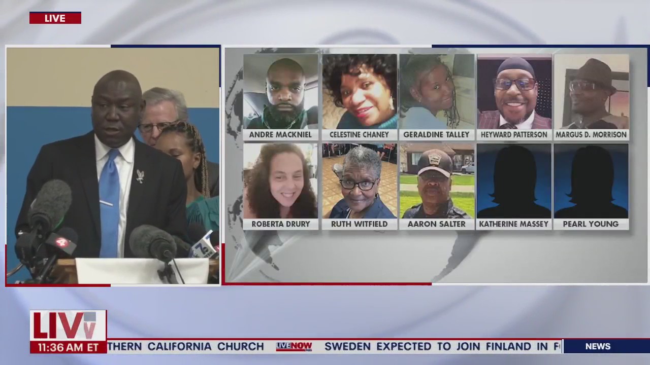 Attorney Ben Crump, family of Ruth Whitfield mourn victims after ...