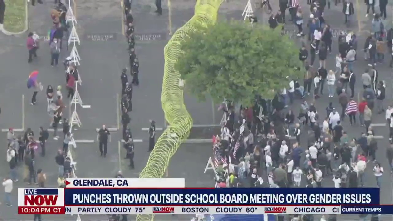 Punches thrown out outside Glendale school board | LiveNOW from FOX
