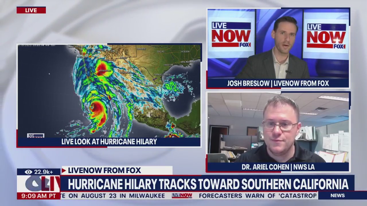 Hurricane Hilary's latest tracking path | LiveNOW from FOX