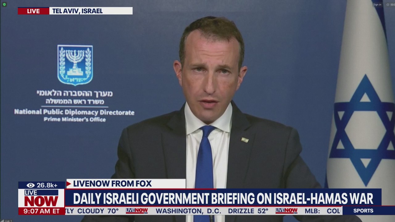 Israeli briefing: Troops withdraw from hospital | LiveNOW from FOX