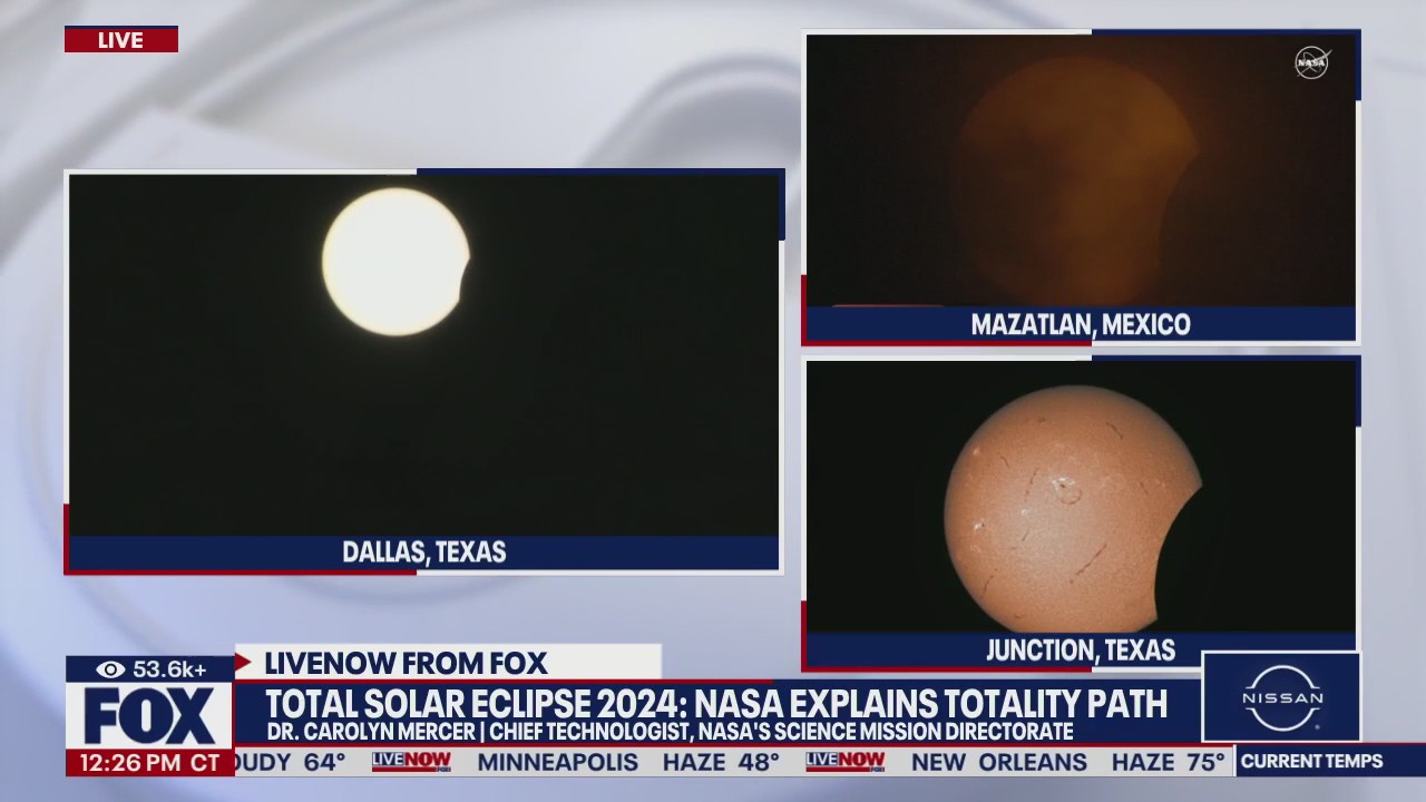 Total Solar Eclipse 2024: Nasa explains totality path | LiveNOW from FOX
